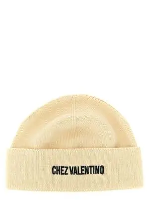 Valentino Garavani Chez Cap Beanie - Cream