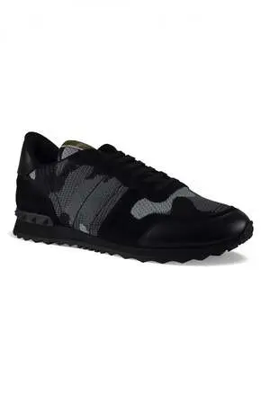 Valentino Garavani Rockrunner Sneakers - Black