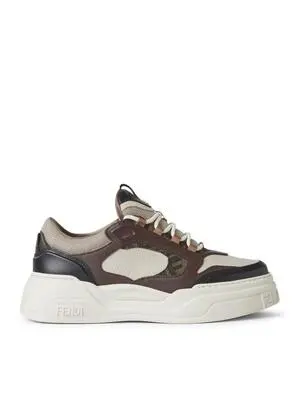 Fendi Force Leather Sneakers - Multicolor