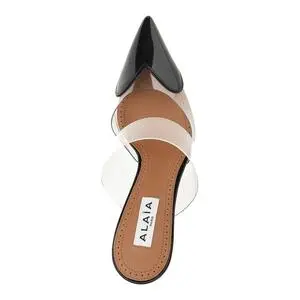 Alaïa Le Coeur Wedge Mules - Black