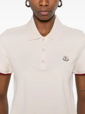 Moncler Logo Cotton Polo Shirt