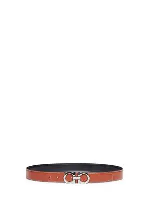 FERRAGAMO Two-tone Gancini Reversible Belt - Multicolor