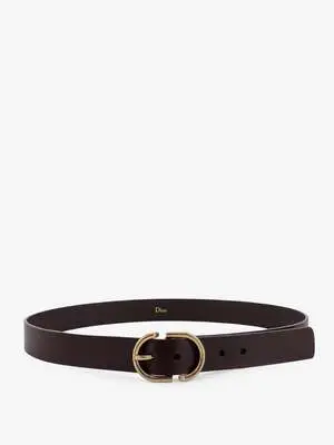 Dior CHRISTIAN DIOR Leather Belt Multicolor