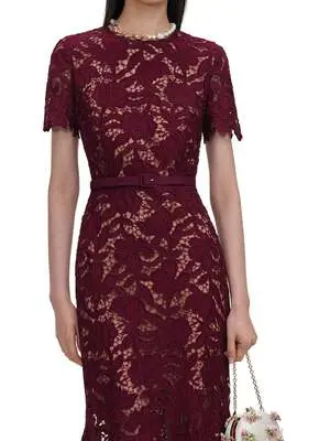 SELF-PORTRAIT Midi Lace Dress