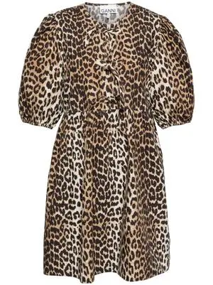 GANNI Organic Cotton Mini Dress - Multicolor