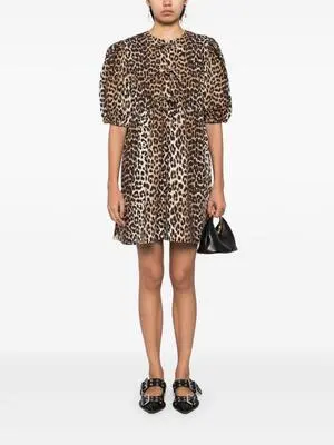 GANNI Organic Cotton Mini Dress - Multicolor