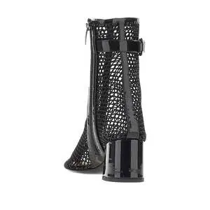 Alaïa Net Booties - Black