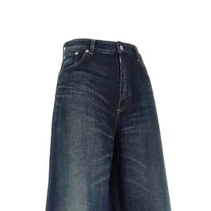 Alaïa Wide Leg Denim Pants