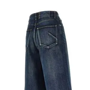 Alaïa Wide Leg Denim Pants