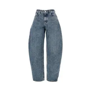 Alaïa ALAÏA Curved Five-Pocket Jeans Blue