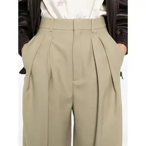 Saint Laurent Neutrals Trousers Tailored Trousers