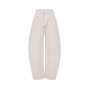 Alaïa Denim Rounded Pants - Pink
