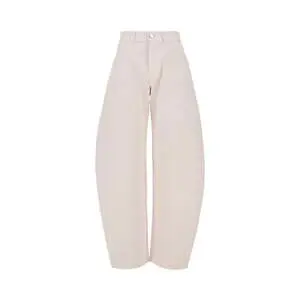 Alaïa Denim Rounded Pants - Pink