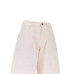 Alaïa Denim Rounded Pants - Pink