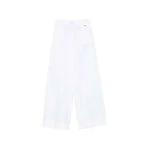Herno High-waisted Wide Leg Trousers - White