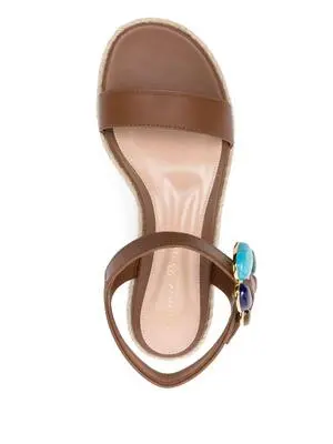 GIANVITO ROSSI Embellished Platform Sandals - Multicolor