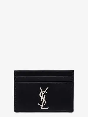 Saint Laurent Cassandre Leather Card Holder - Multicolor
