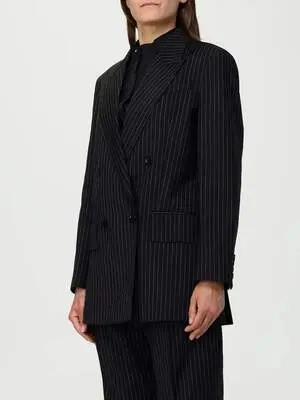 Max Mara Double-breasted Striped Wool Blazer