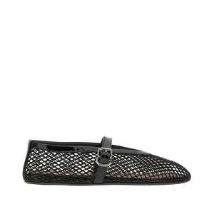 Alaïa Fishnet Ballerina Flats - Black