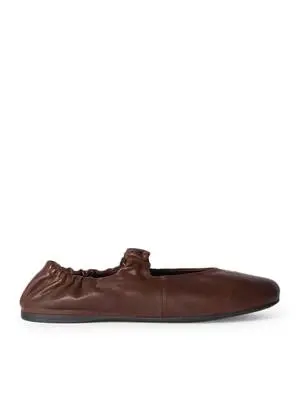 Miu Miu Nappa Ruched Ballet Flats - Multicolor