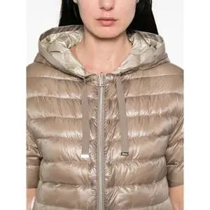 Herno Oversized Puffed Short Sleeves Hooded Jacket