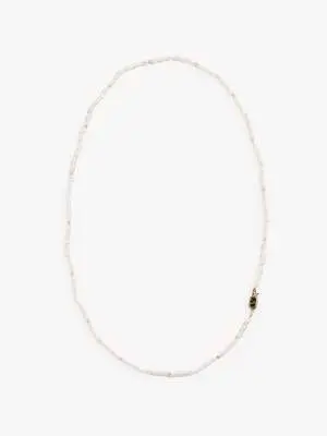 Valentino Garavani Metal Necklace With Pearls - Multicolor