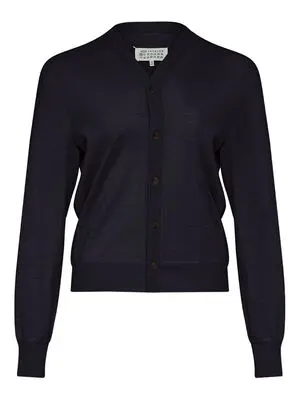 MAISON MARGIELA Wool V-necked Cardigan - Multicolor