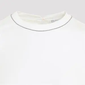Brunello Cucinelli Rib T-shirt - White