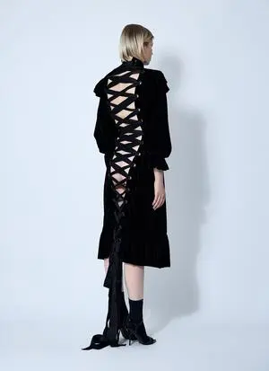 Balenciaga Lace-up Dress