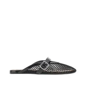 Alaïa Net Flat Mules - Black