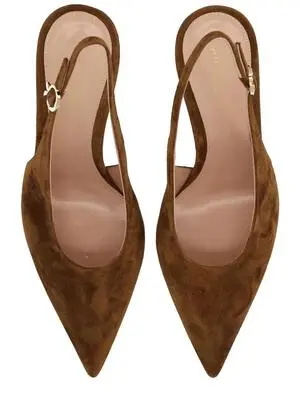 GIANVITO ROSSI Robbie Suede Shoes - Brown
