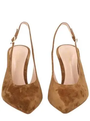 GIANVITO ROSSI Robbie Suede Shoes - Brown