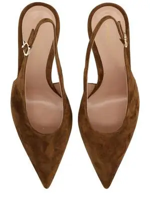 GIANVITO ROSSI Robbie Suede Shoes - Brown