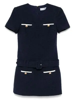SELF-PORTRAIT Boucle Mini Dress - Multicolor