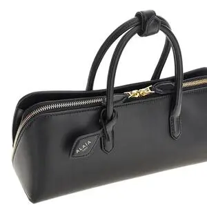 Alaïa Box Leather Delta Bag - Black