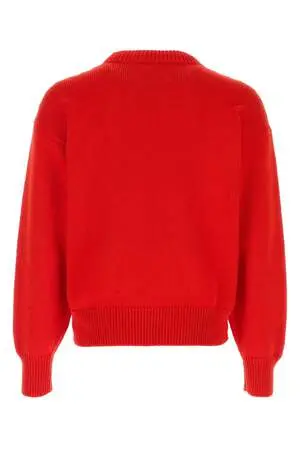 JIL SANDER Cotton Sweater - Red