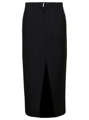 Givenchy Long Skirt With Front Split - Multicolor