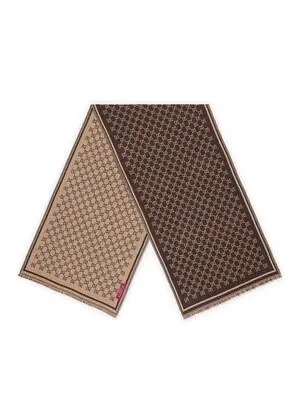 Gucci Gg Jacquard Wool Scarf
