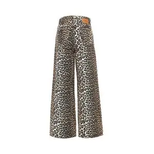 GANNI Leopard-print Lari Jeans