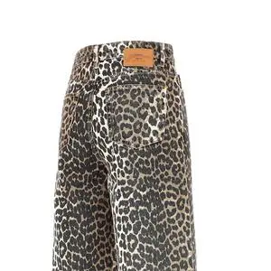 GANNI Leopard-print Lari Jeans