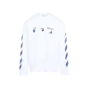 Off-White Bacco Arrow L/s Skate T-shirt - White