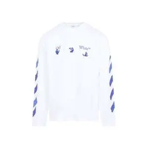 Off-White Bacco Arrow L/s Skate T-shirt - White