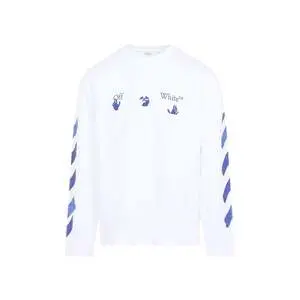Off-White Bacco Arrow L/s Skate T-shirt - White