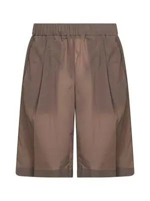 Herno Dove Grey Stretch Ripstop Nylon Bermuda Shorts - Multicolor