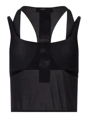 Gucci Semi-transparent Top In Technical Fabric