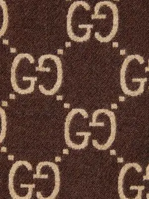 Gucci Gg Wool Jacquard Cape