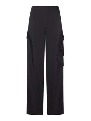 Alaïa Taffeta Cargo Pants - Black