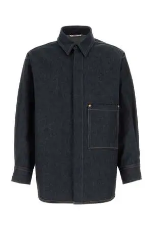 Valentino Garavani Dark Denim Oversize Shirt - Blue