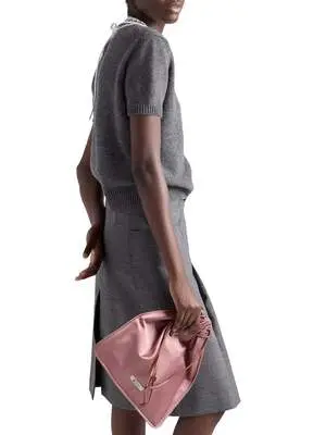 Prada Pleated Mat Skirt