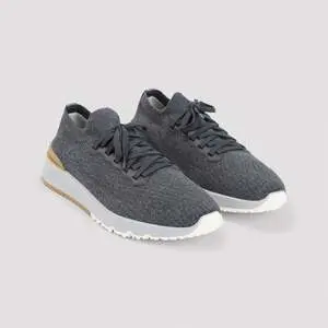 Brunello Cucinelli Lavagna Textile Sneakers